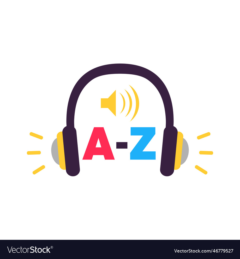 Language learning icon Royalty Free Vector Image