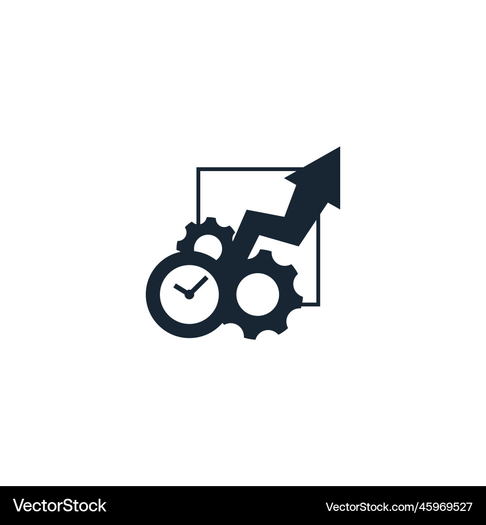 Productivity creative icon from entrepreneurship Vector Image