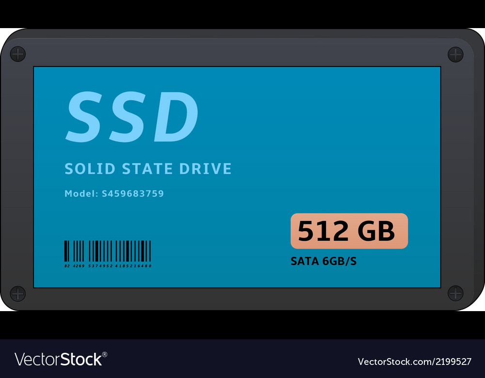Solid state drives Royalty Free Vector Image - VectorStock