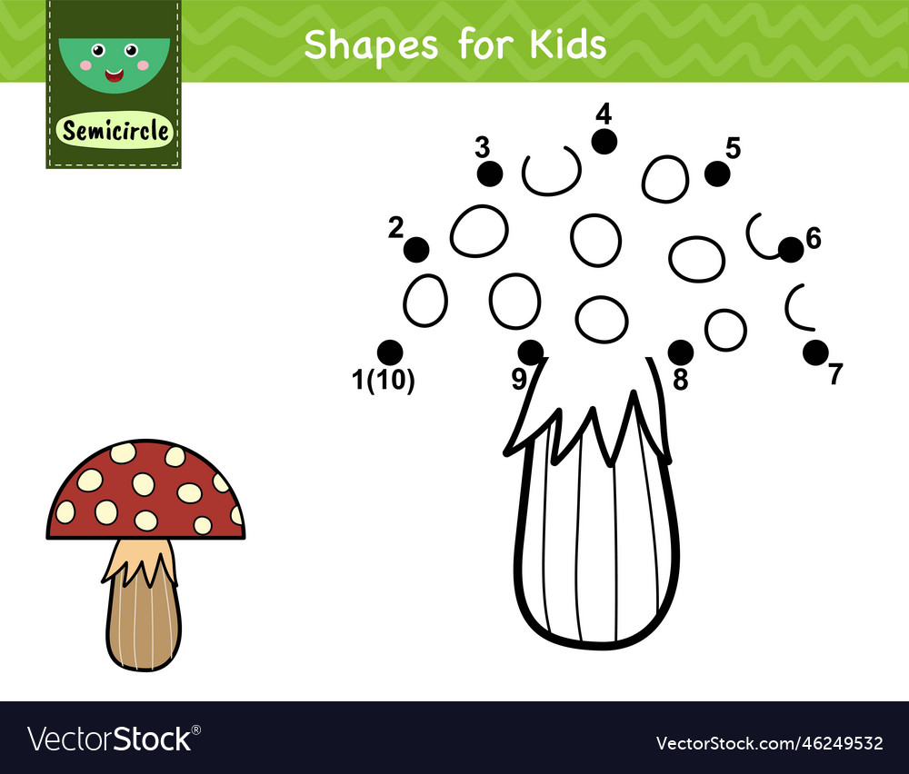 Dot to game for kids connect the dots Royalty Free Vector