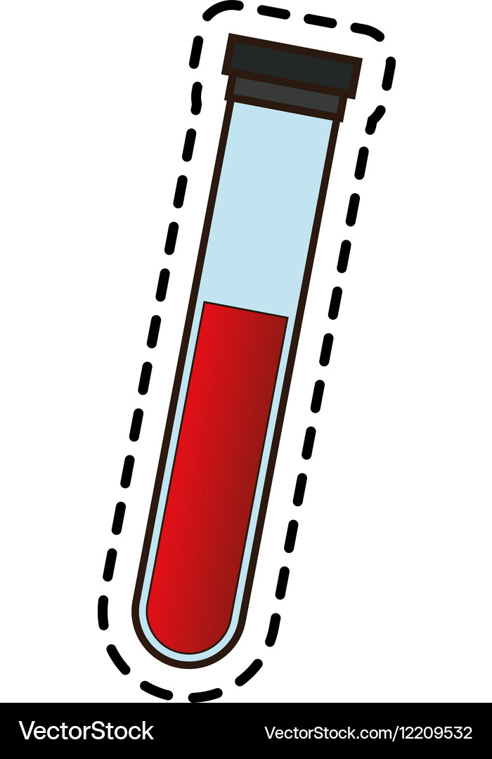 Isolated blood tube design Royalty Free Vector Image