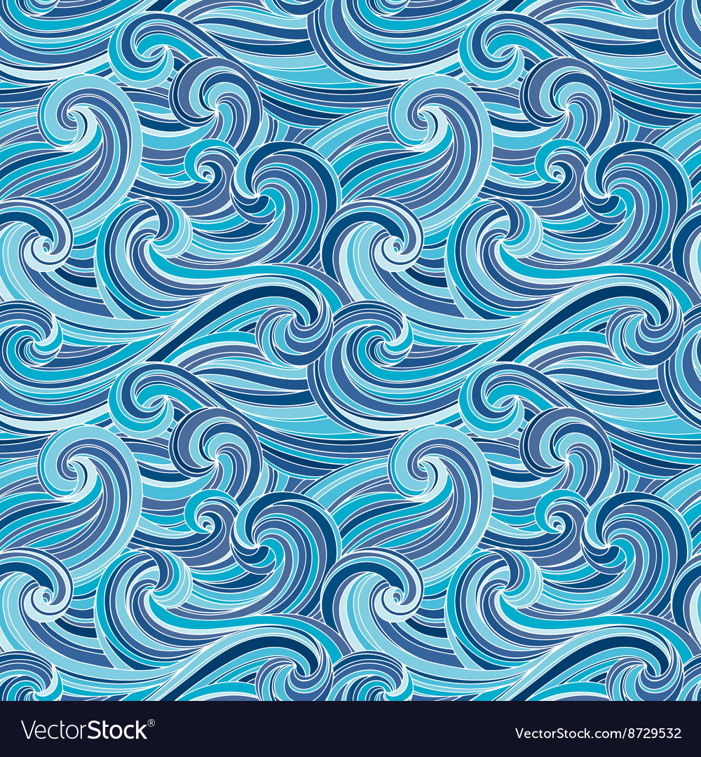 Seamless hand-drawn pattern Royalty Free Vector Image