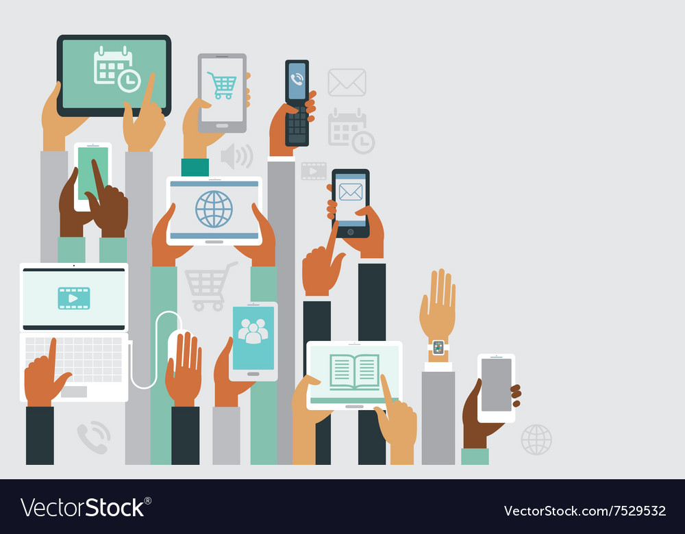 Smart devices Royalty Free Vector Image - VectorStock