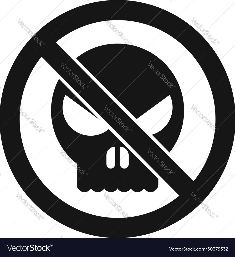 Stop dos attack icon simple secured hacker Vector Image
