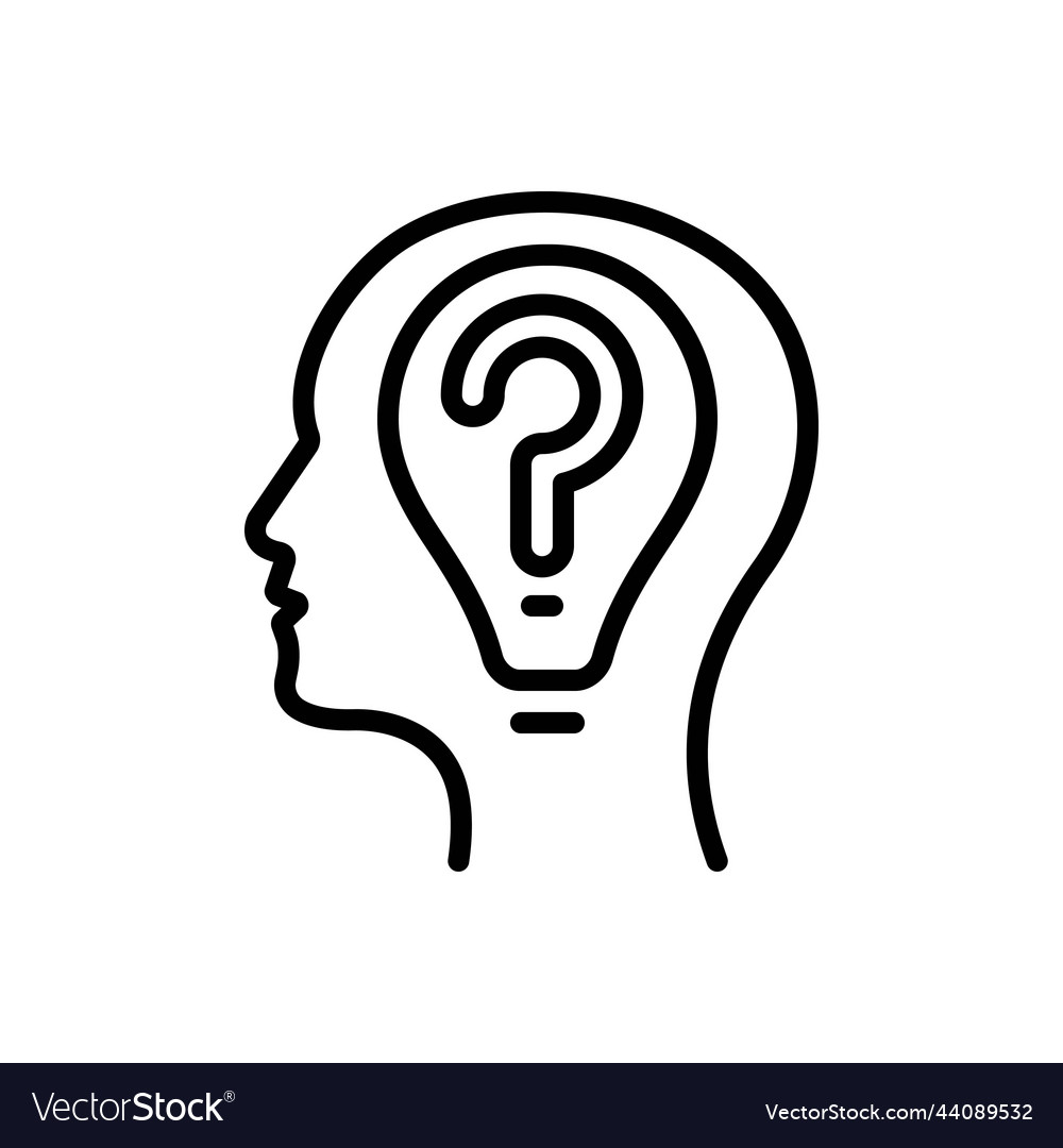 Thinking Royalty Free Vector Image - VectorStock