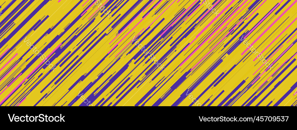 Abstract modern striped yellow wide banner design Vector Image