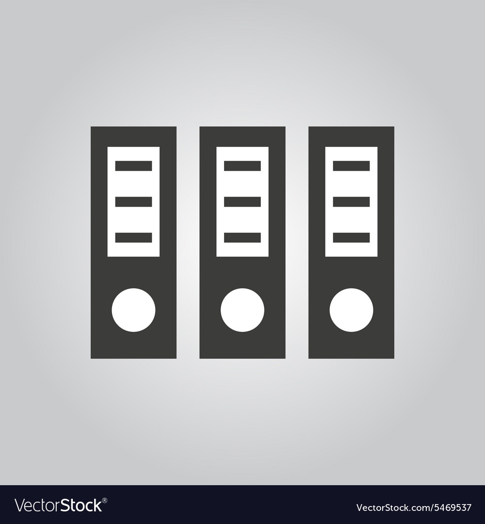 Archive folder icon document and data Royalty Free Vector