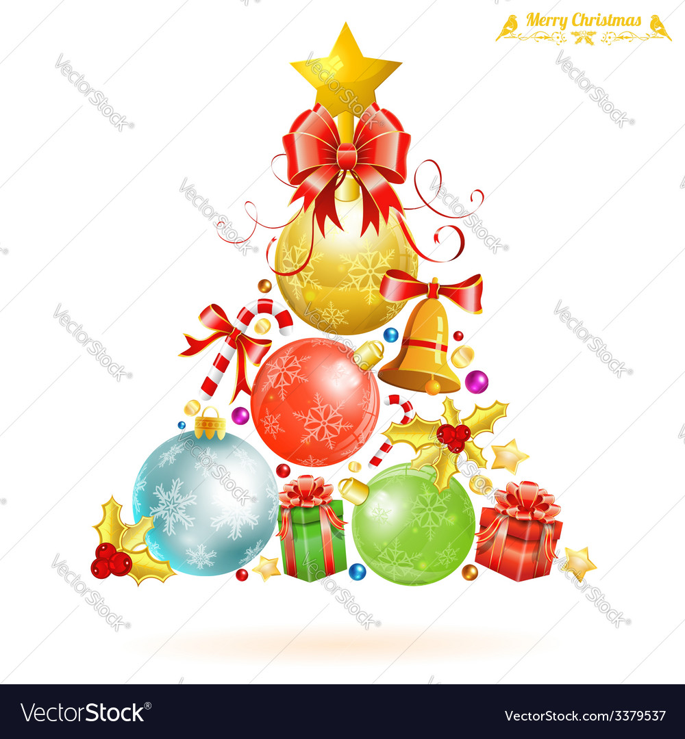 Christmas tree Royalty Free Vector Image - VectorStock