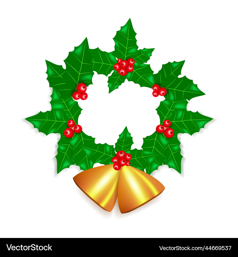 Christmas wreath Royalty Free Vector Image - VectorStock