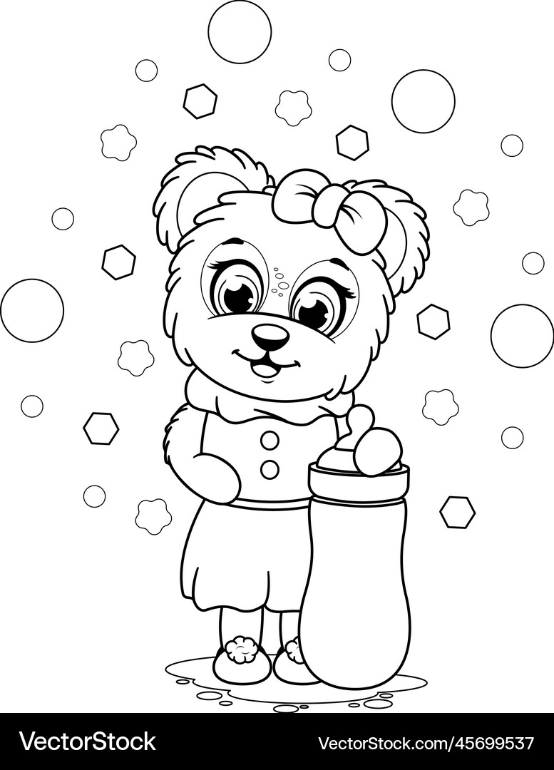 Baby Bottle Coloring Page