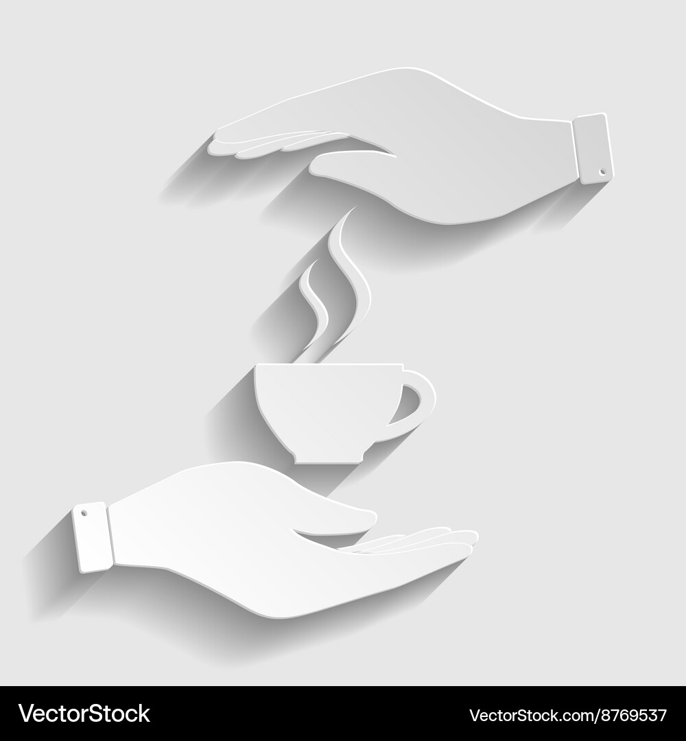 Cup of coffee sign Royalty Free Vector Image - VectorStock