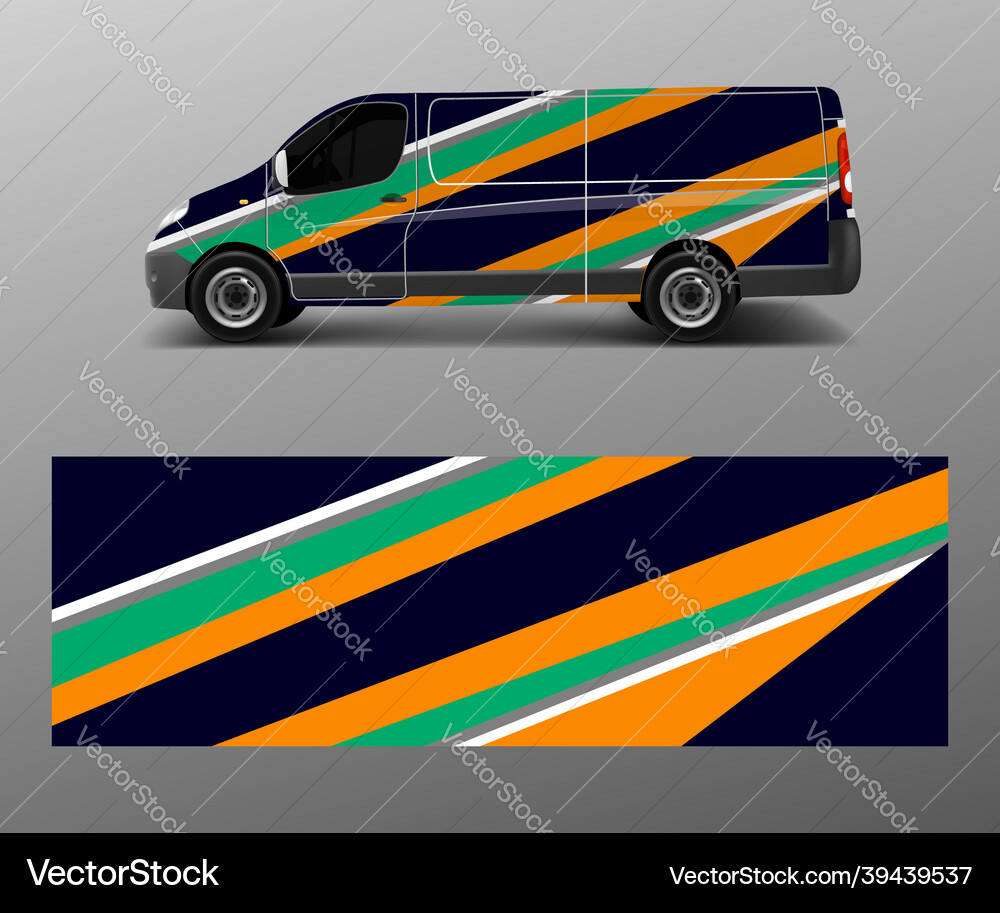 Graphic abstract racing designs for vehicle Vector Image