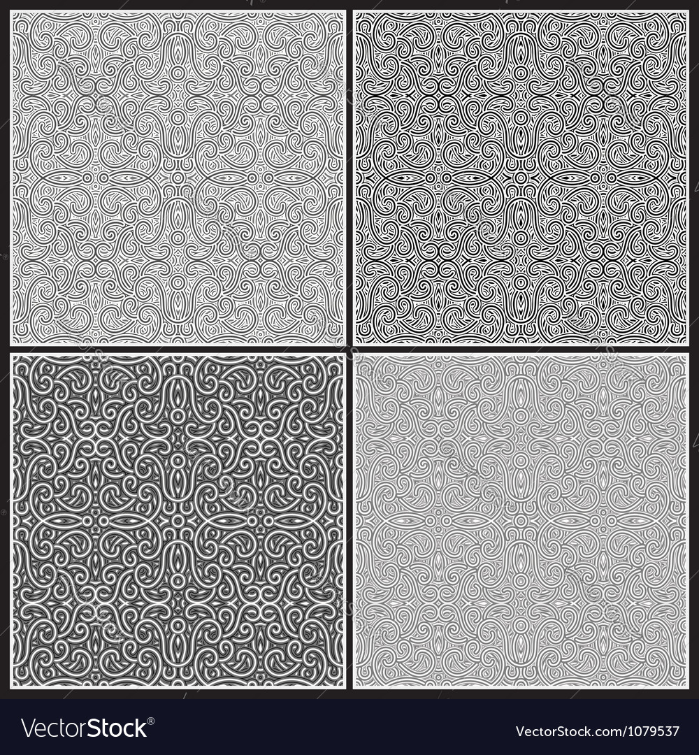 Grey patterns Royalty Free Vector Image - VectorStock