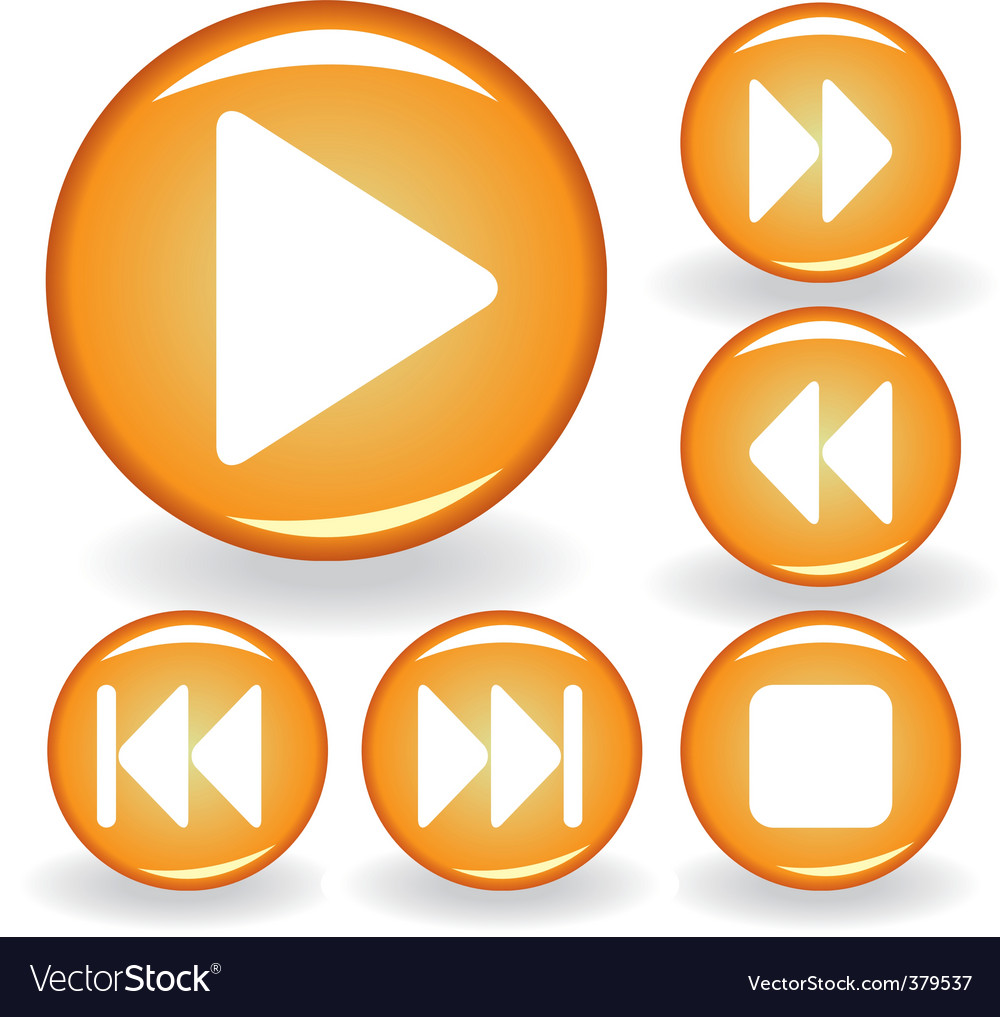 Music button Royalty Free Vector Image - VectorStock