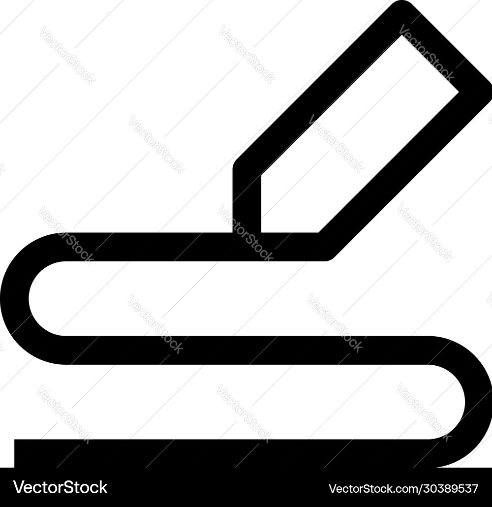 Signature icon design pen with scratch symbol Vector Image