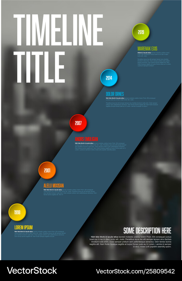Company infographic timeline report template Vector Image