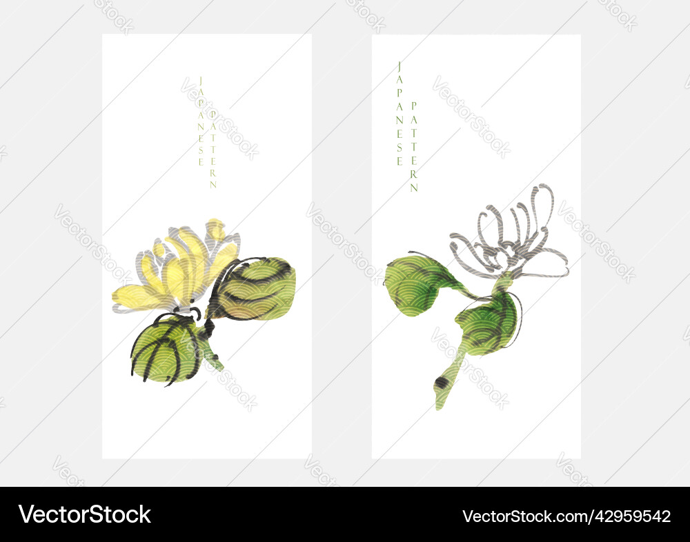 Hand drawn art natural landscape background Vector Image