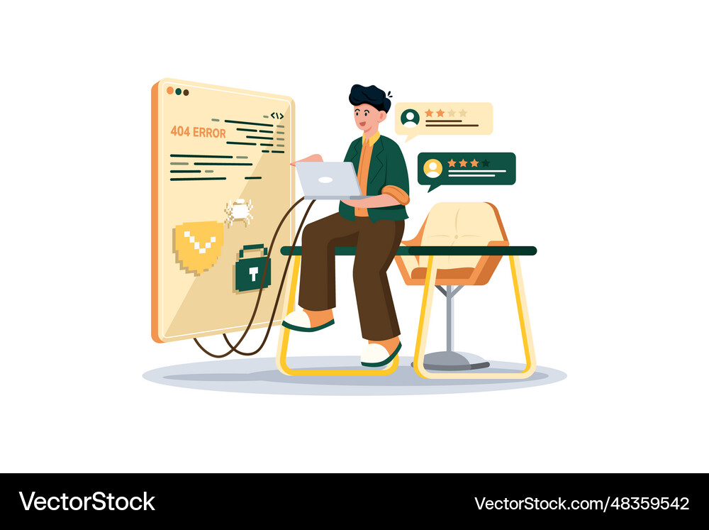 IT Support & Feedback Optimization Royalty Free Vector