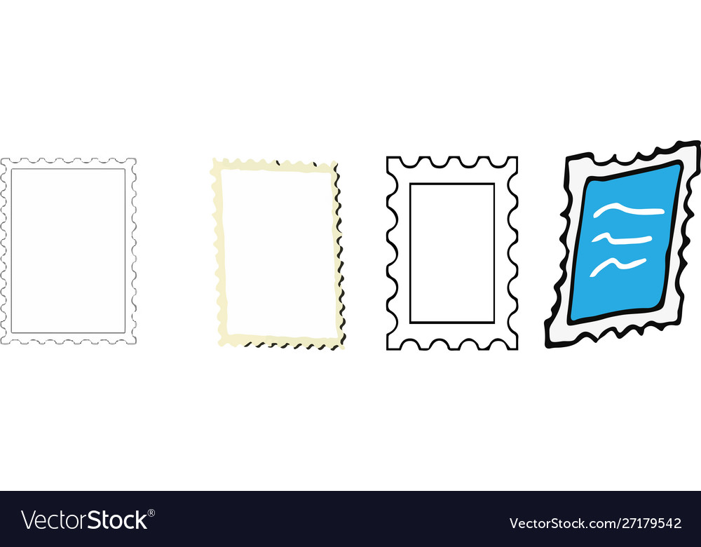 Stamp icon on white background Royalty Free Vector Image