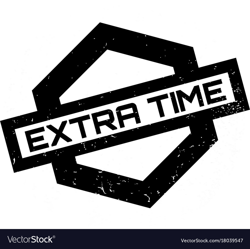 Extra time rubber stamp Royalty Free Vector Image