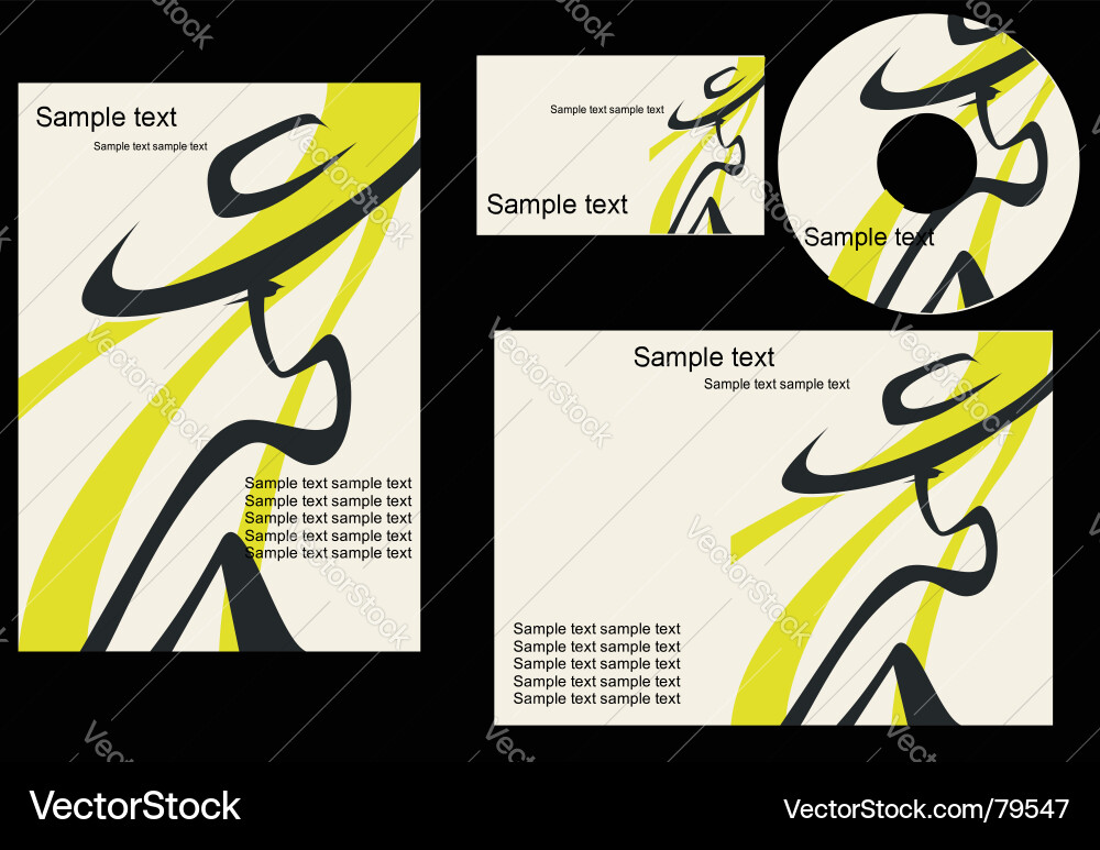 Fashion corporate style Royalty Free Vector Image