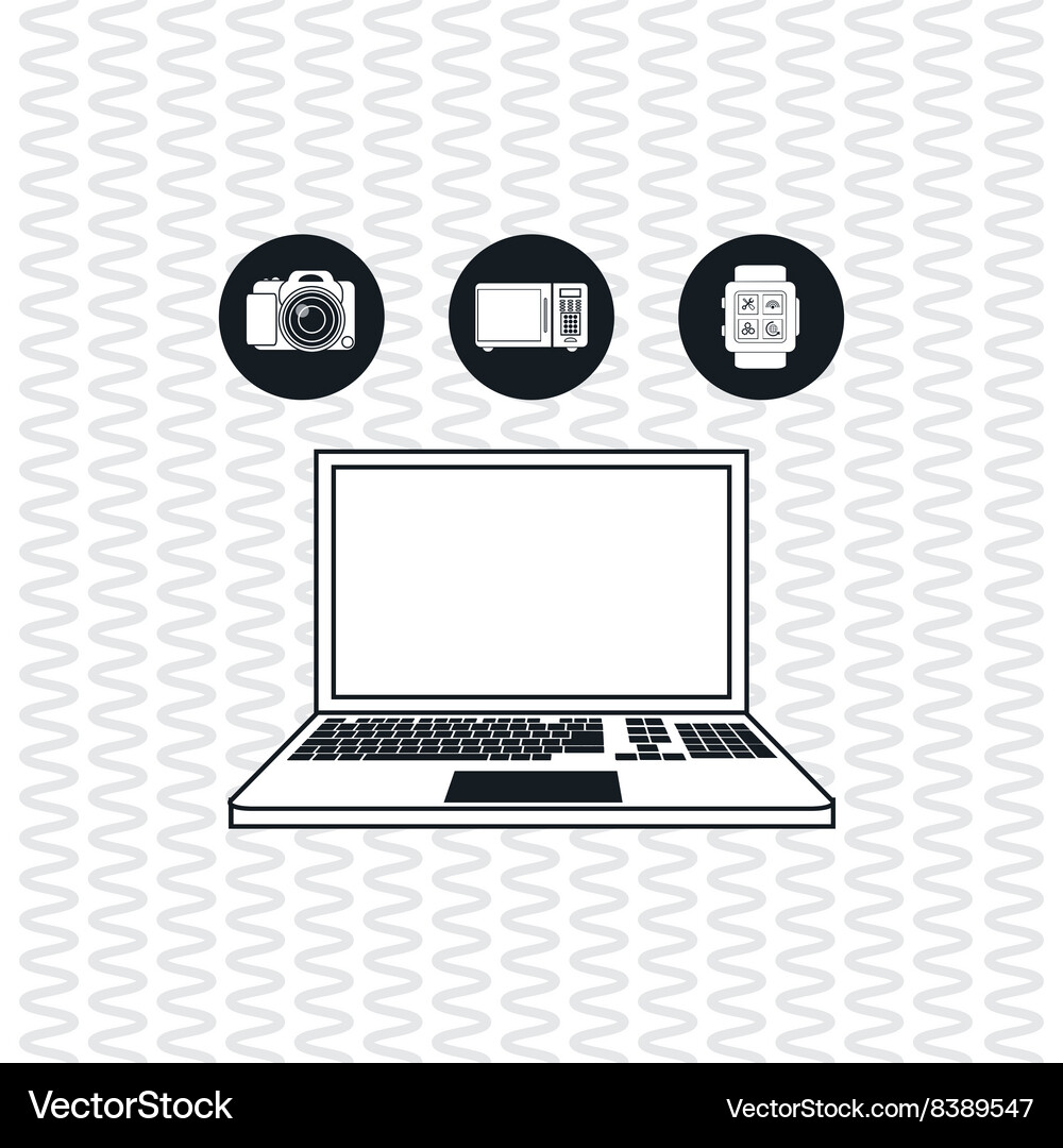 Set of technology icons design Royalty Free Vector Image