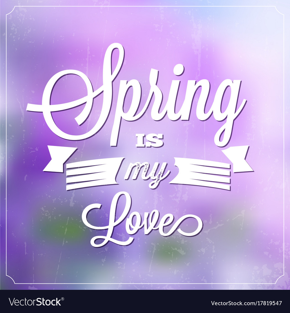Spring poster Royalty Free Vector Image - VectorStock