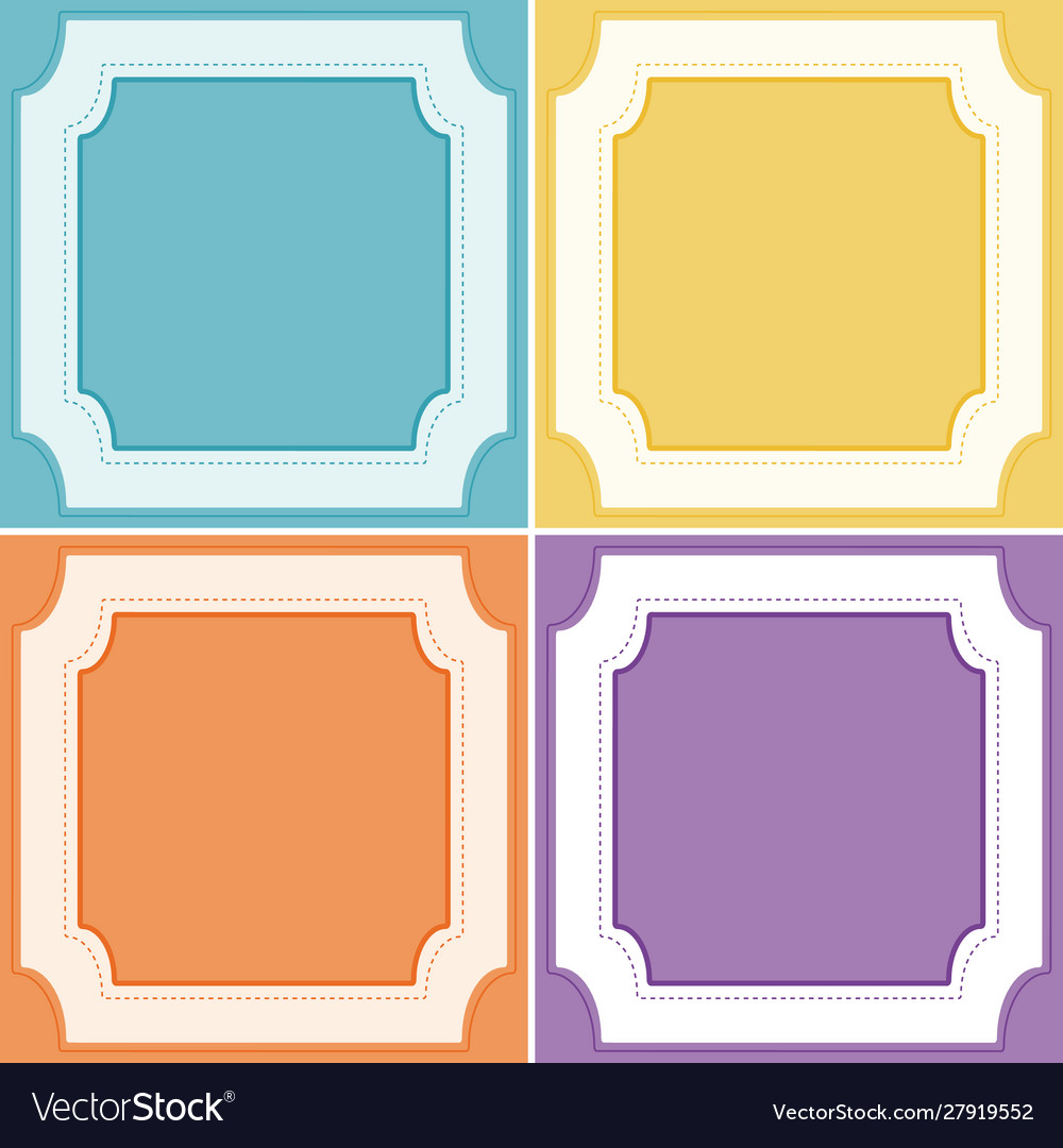 Background template with frames Royalty Free Vector Image