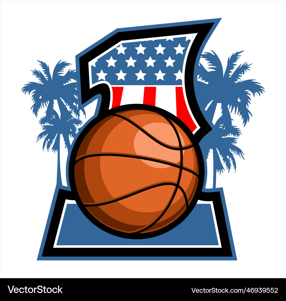 Basketball art for graphic design Royalty Free Vector Image