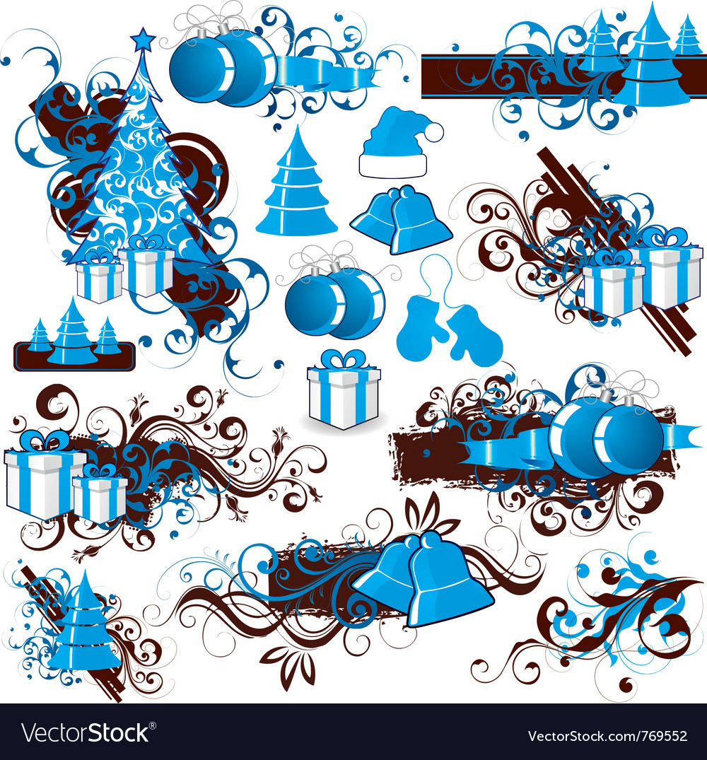 Christmas holiday clip art Royalty Free Vector Image