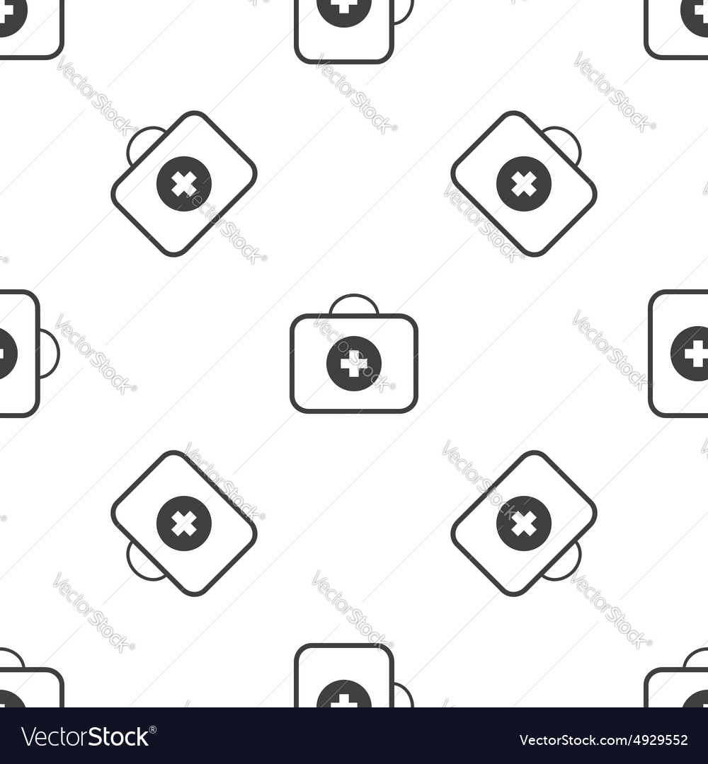 First aid kit pattern Royalty Free Vector Image