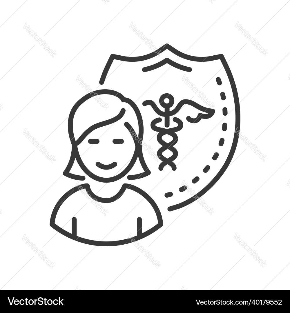 Healthcare - line design single isolated Vector Image