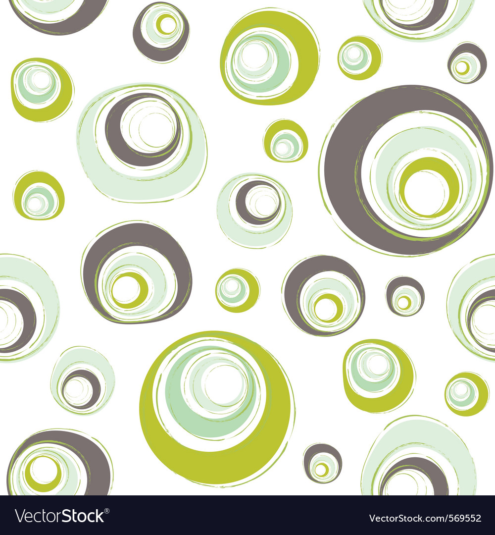 Seamless retro pattern with circles Royalty Free Vector