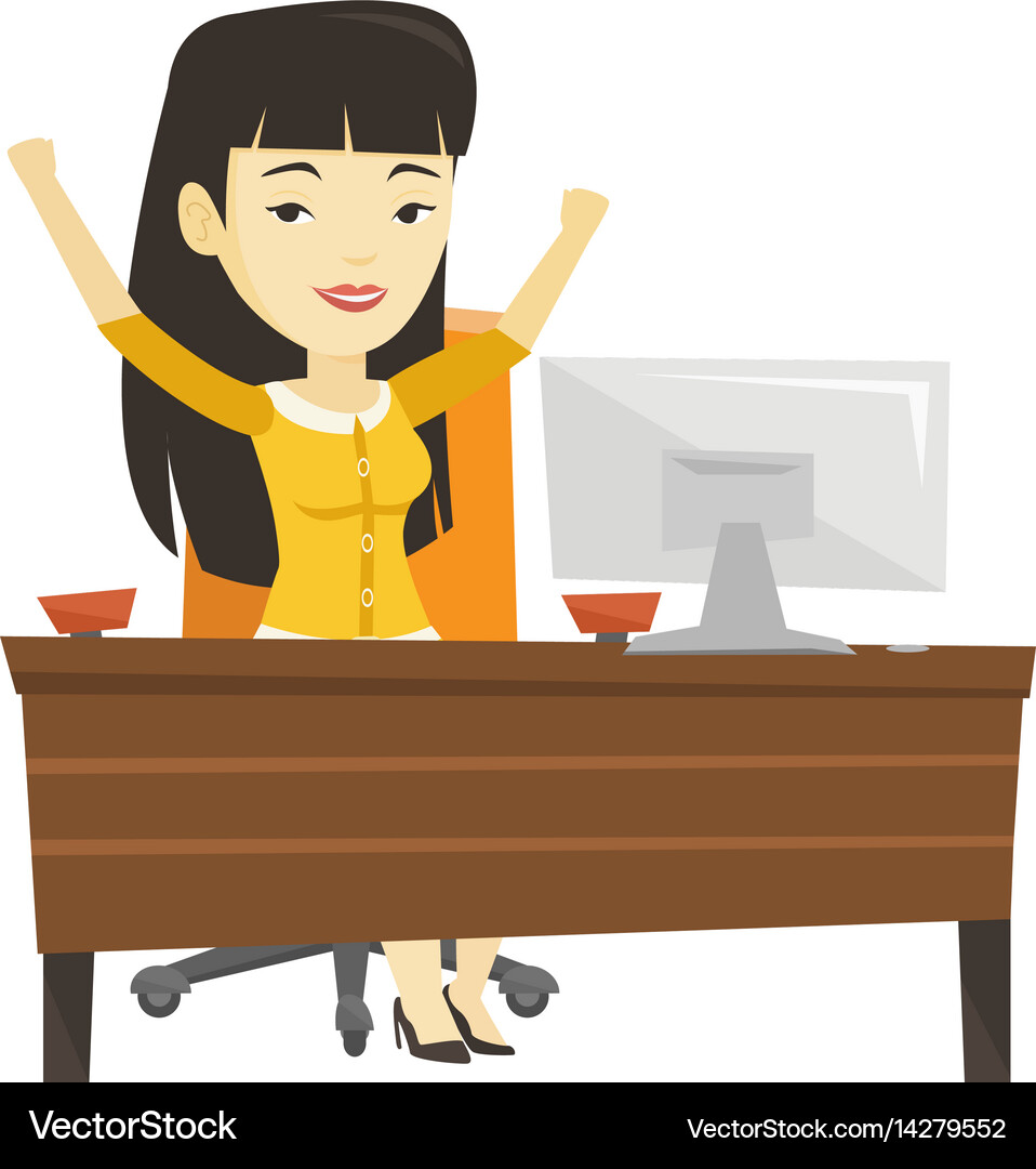 Successful business woman Royalty Free Vector Image