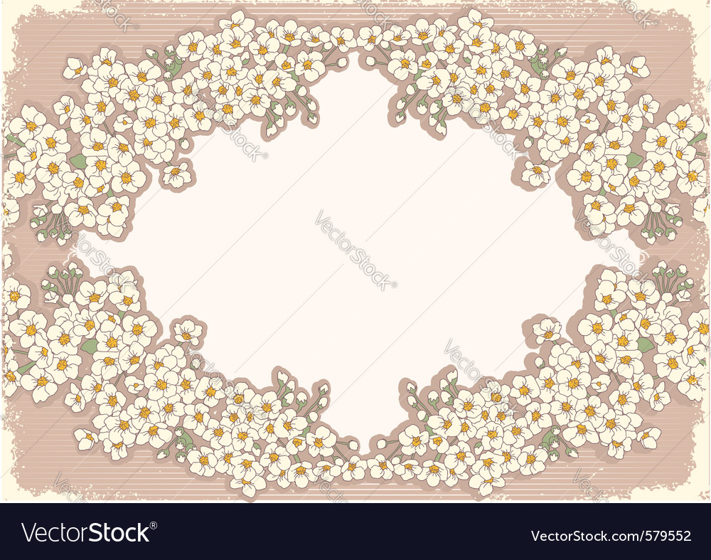 Vintage floral Royalty Free Vector Image - VectorStock