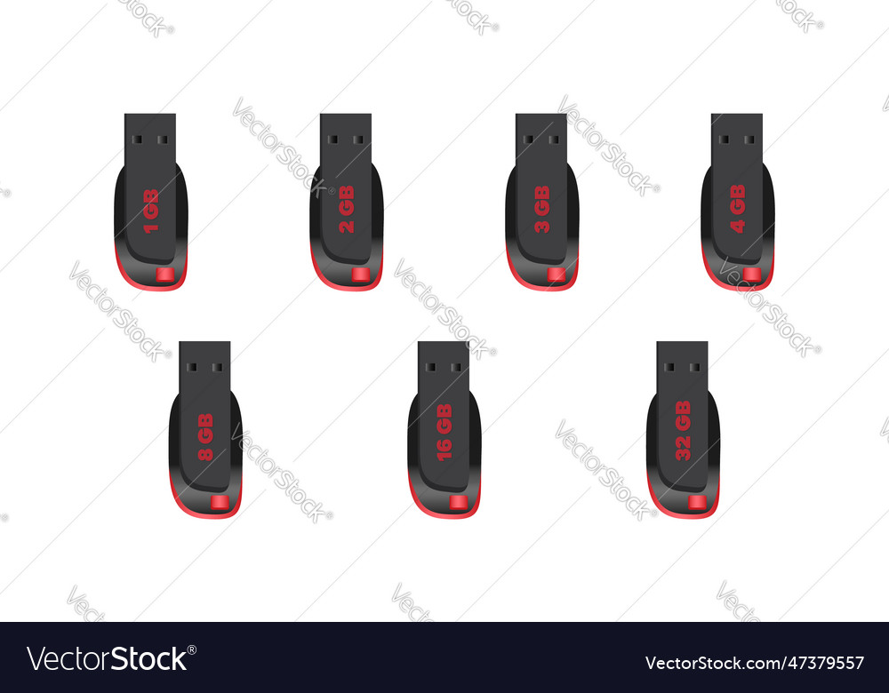 Flashdisk or pendrive Royalty Free Vector Image
