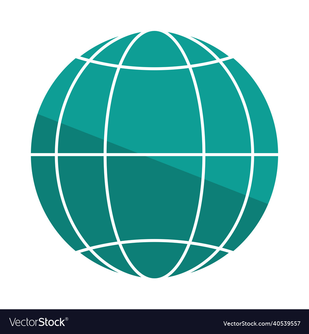 Globe map icon Royalty Free Vector Image - VectorStock