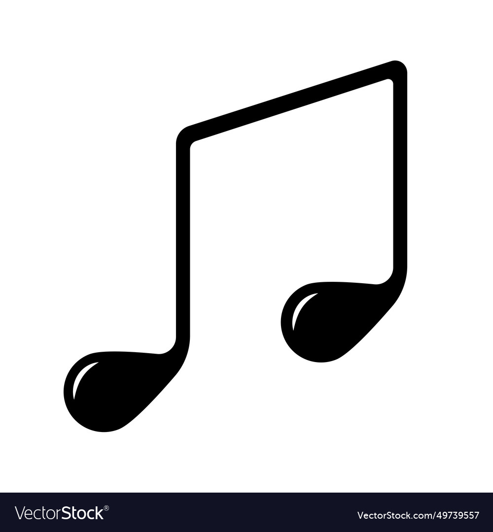 Musical note icon Royalty Free Vector Image - VectorStock