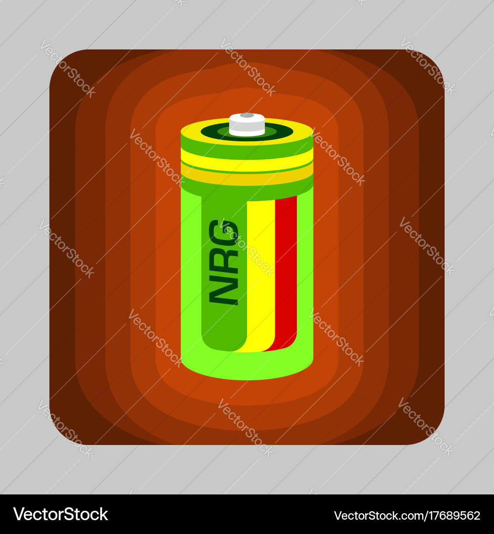 Battery energy concept background cartoon style Vector Image