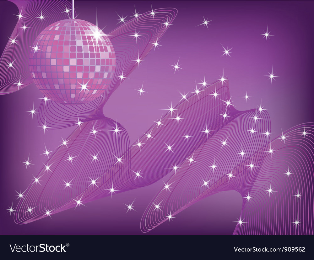 Disco background Royalty Free Vector Image - VectorStock