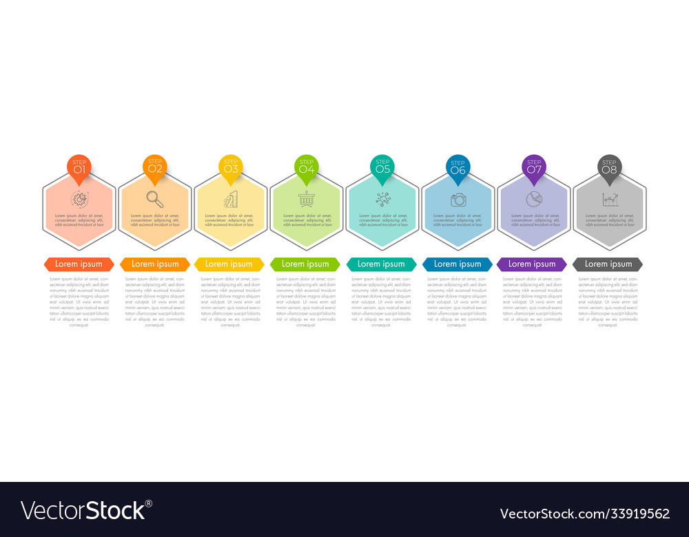 Infographic timeline template Royalty Free Vector Image Infographic timeline template Royalty Free Vector Image