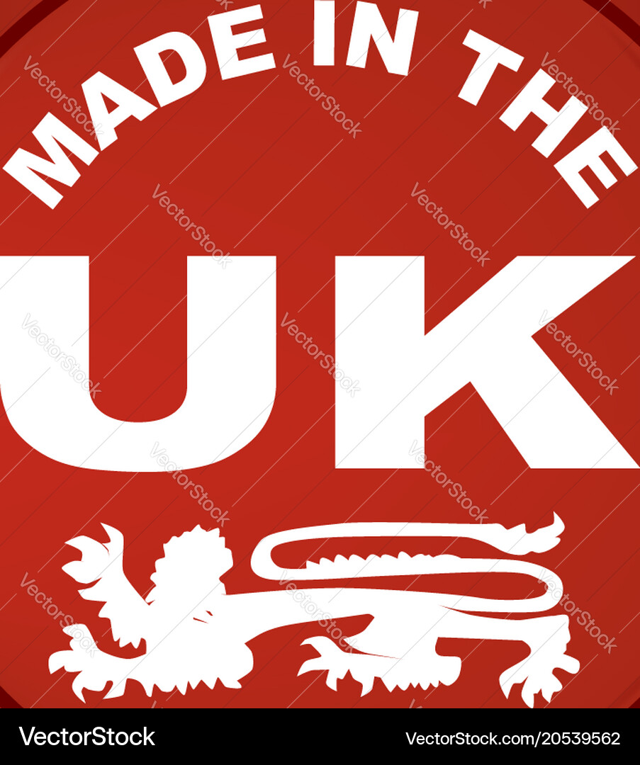 Made in the uk Royalty Free Vector Image - VectorStock