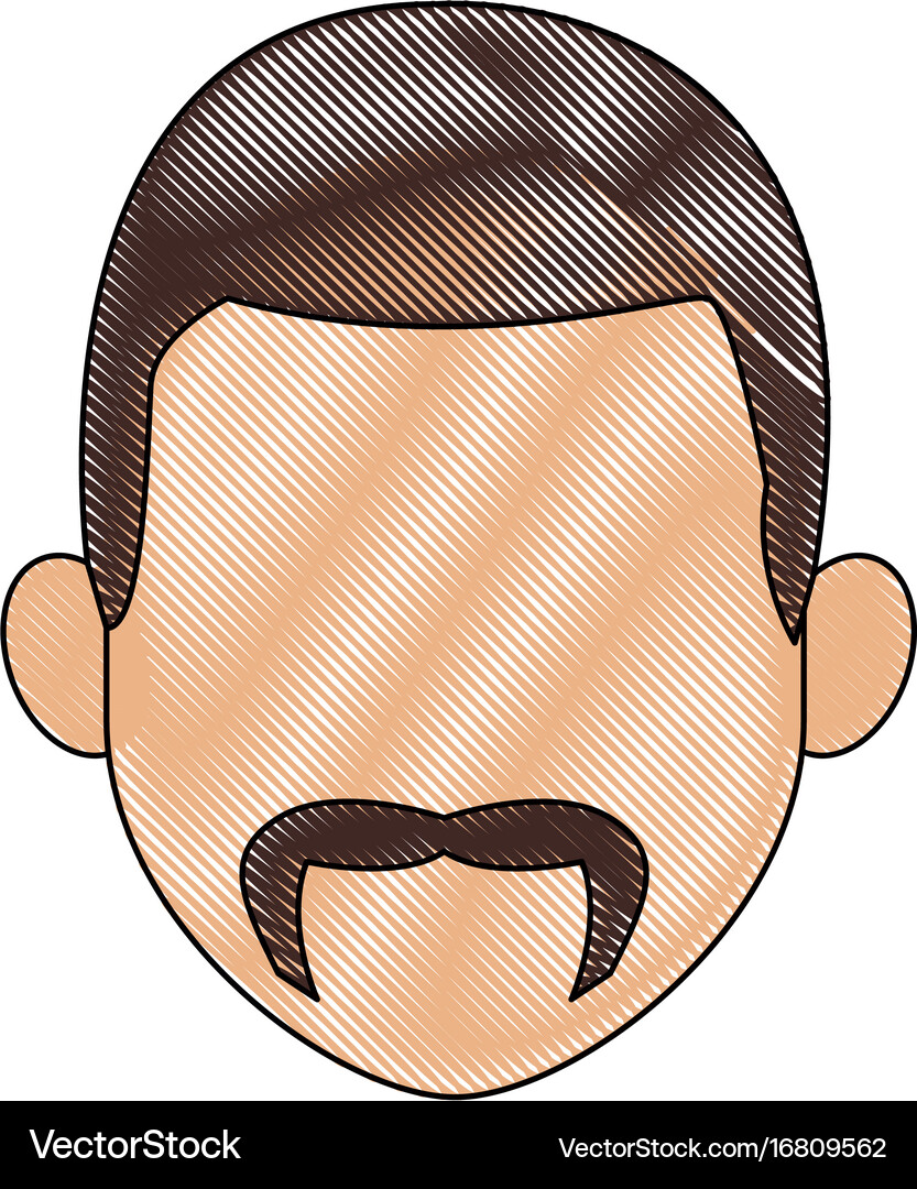 Man character face avatar male Royalty Free Vector Image