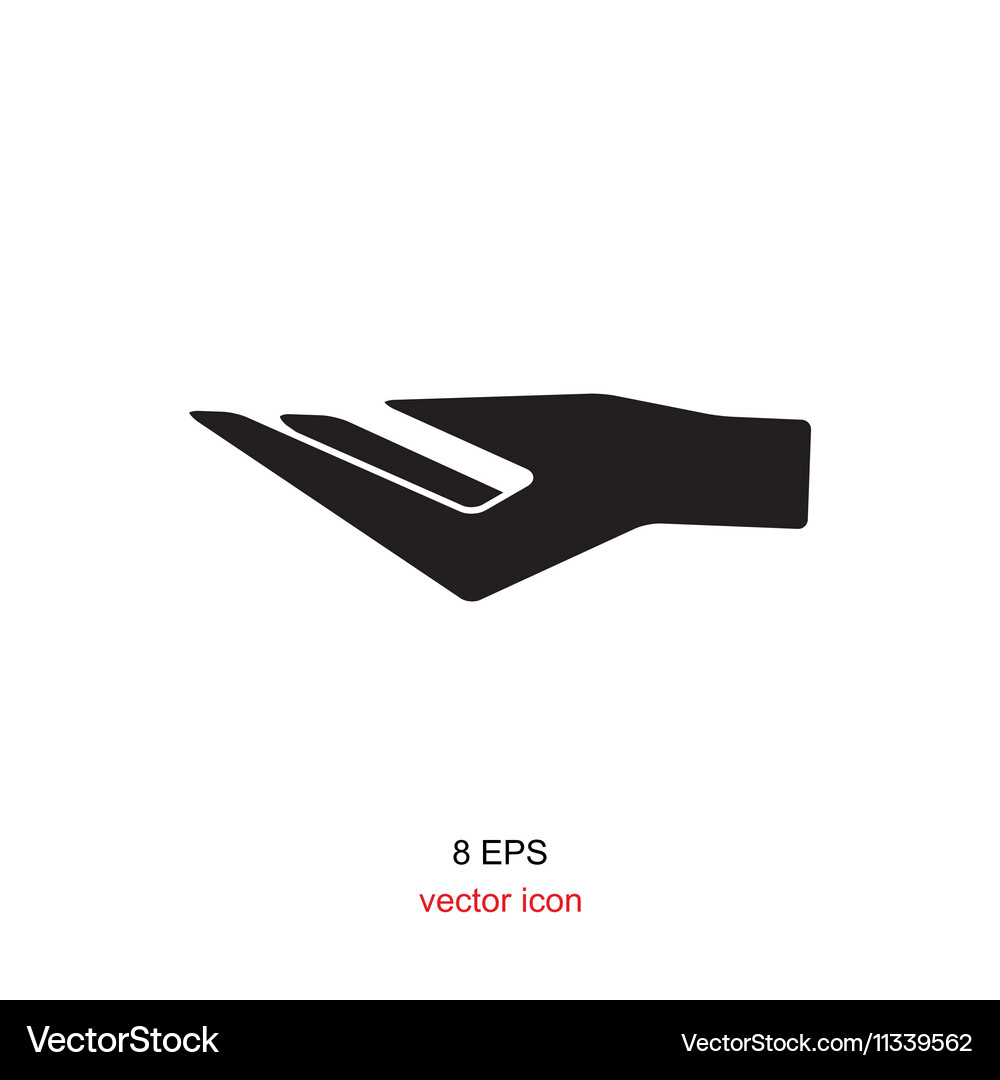 Simple hand icon Royalty Free Vector Image - VectorStock