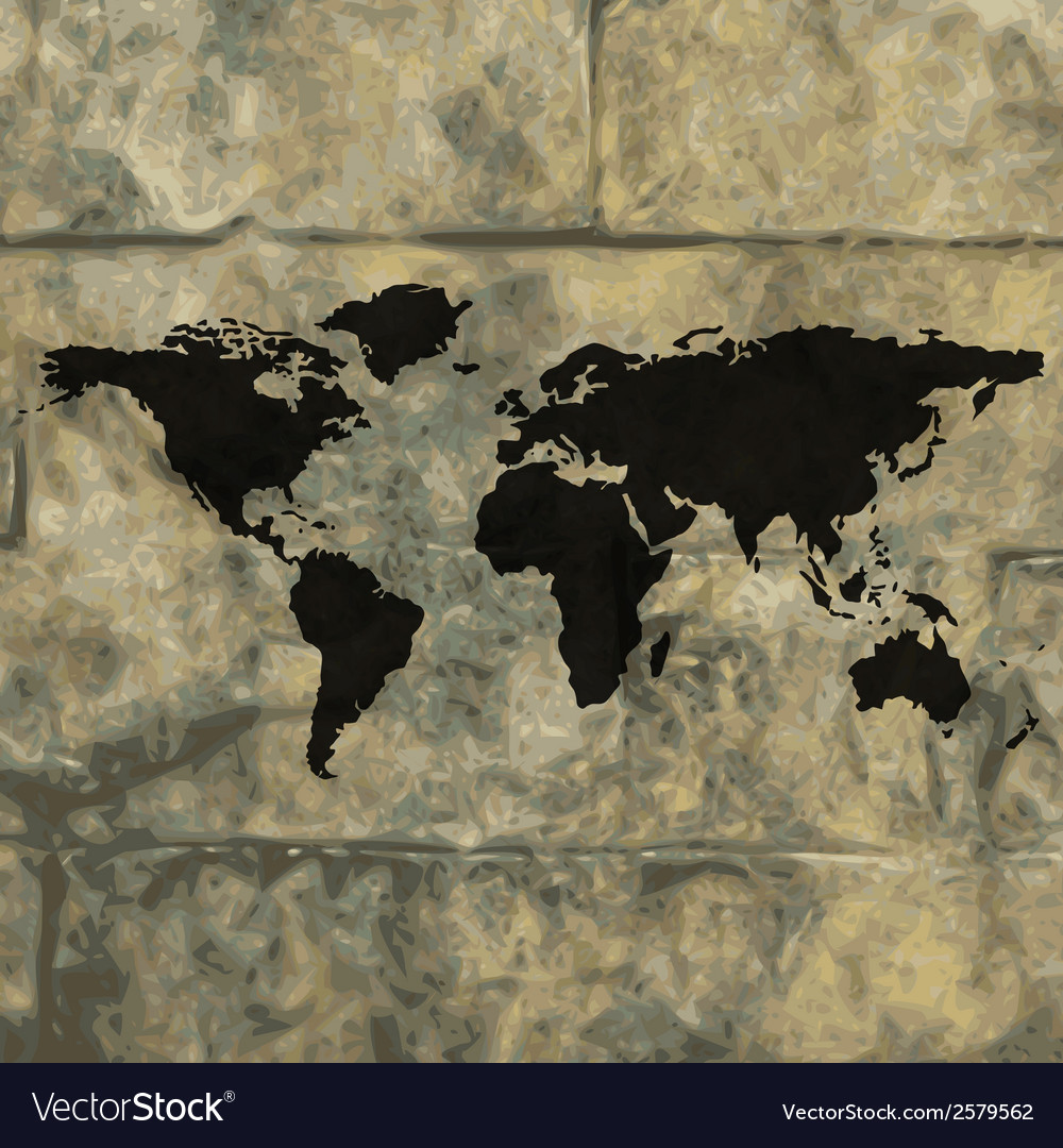 World map web icon flat design Royalty Free Vector Image