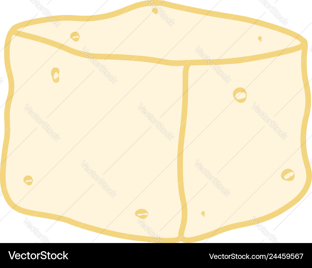 A bean card or tofu color Royalty Free Vector Image