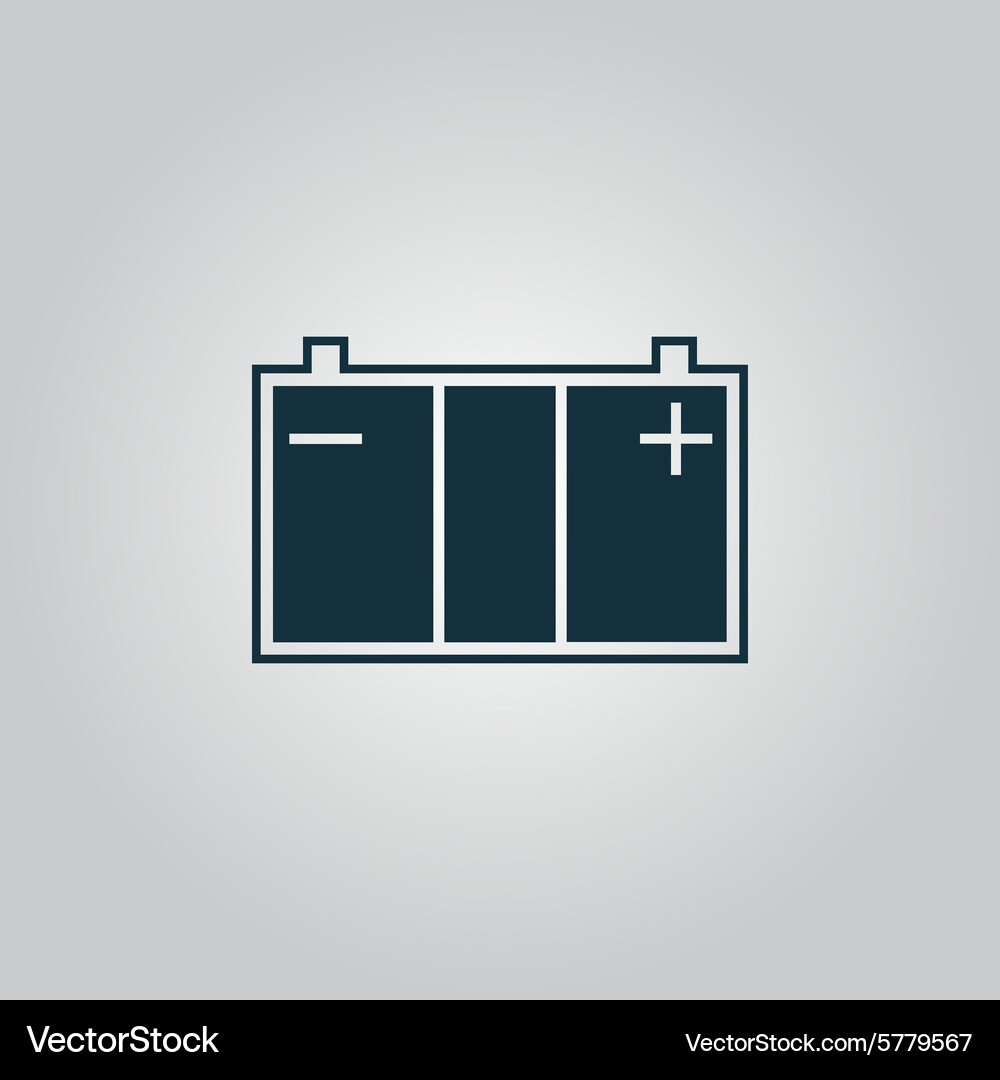 Car battery icon Royalty Free Vector Image - VectorStock