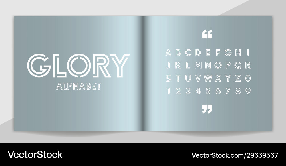 Elegant Alphabet & Lettering Set Royalty Free Vector