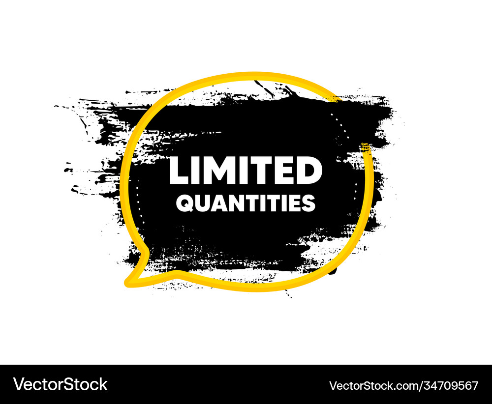 Limited quantities symbol special offer sign Vector Image