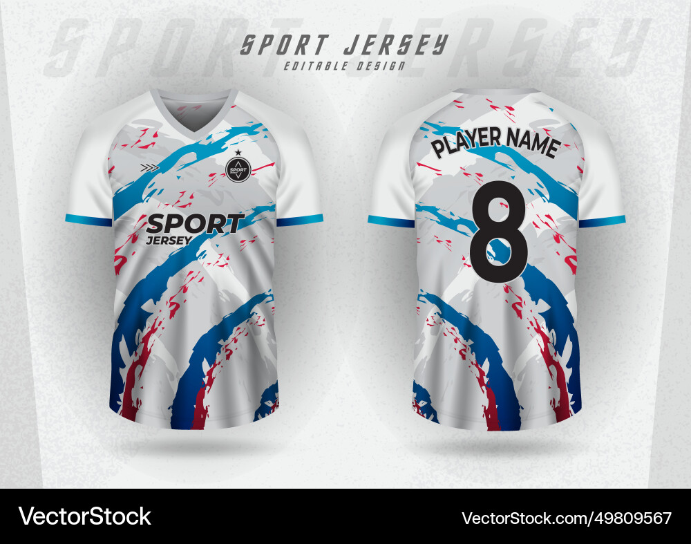 Mockup for sports jerseys Royalty Free Vector Image
